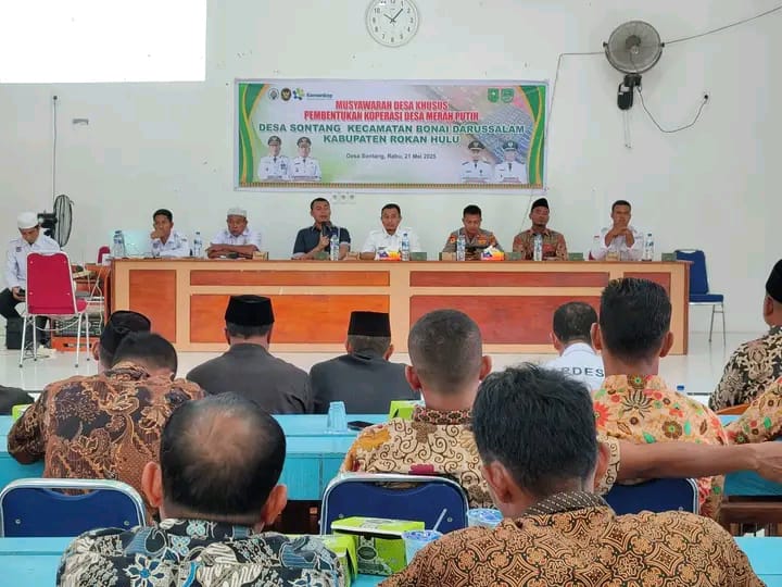 Desa Sontang Resmi Bentuk Koperasi "Merah Putih", Abdan Syukri Terpilih ...