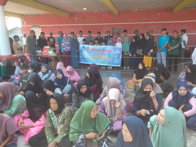 PSMTI Kateman Bersama PT. Sambu Grup Salurkan 300 Paket Sembako untuk Kaum Dhuafa dan Anak Yatim